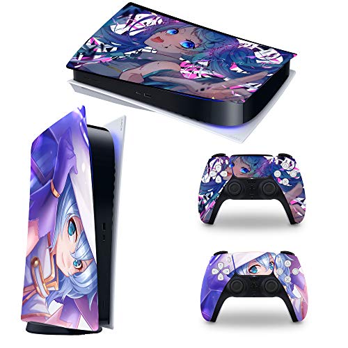 Hot Girl Anime - PS5 Standard Edition Skin Console - PS5 Standard Edition Controller Skin Cover Vinyl Decal Protective