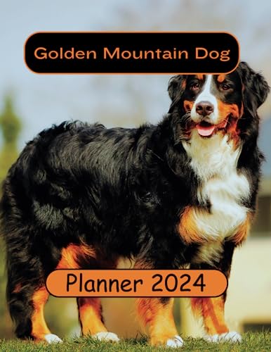 Golden Mountain Dog Planner 2024