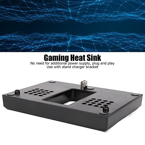 Game Console Cooling Fan, Vertical External USB Two Turbofans Game Console Heat Sink Clip on for Series X Game Console