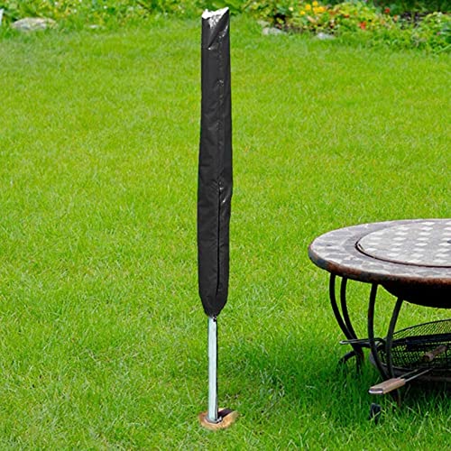 Premium Waterproof Rotary Airer Cover,Clotheslines Cover with Zipper and Drawstring,Umbrella Drying Rack Protective Cover,Oxford Fabric Washing Dryer Line for Outdoor Garden Courtyard Black