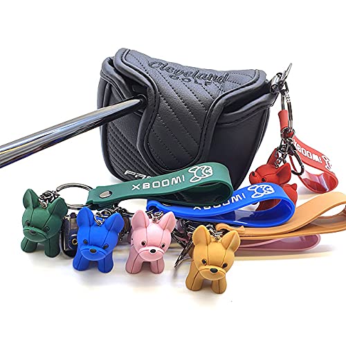 GS Boom Dog Putter Keeper Set of 1. Gift for Golfer, Golf Accessories for Putter Cover. (Blue)