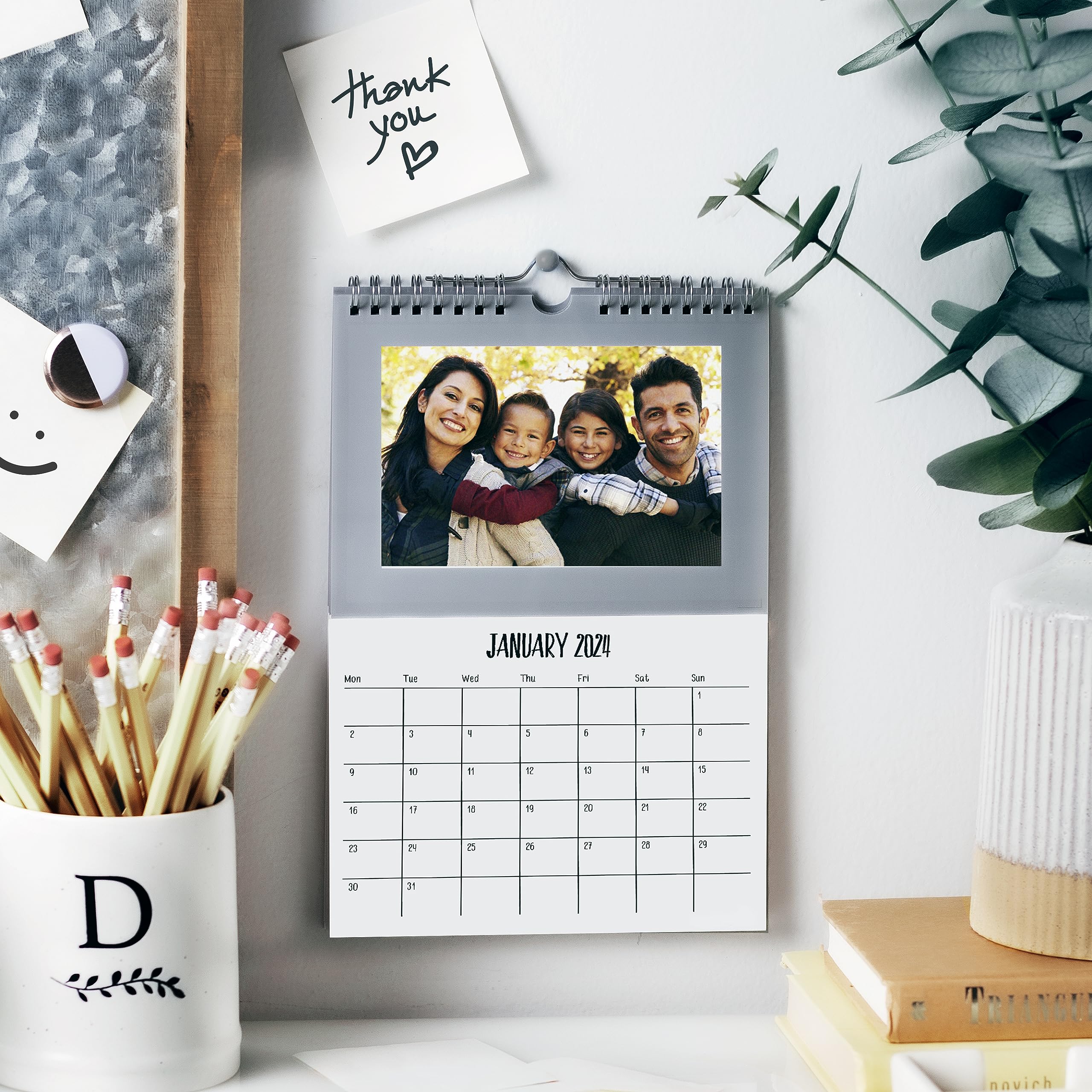 FINE PHOTO GIFTS 2024 Monthly Hanging Wall Photo Calendar