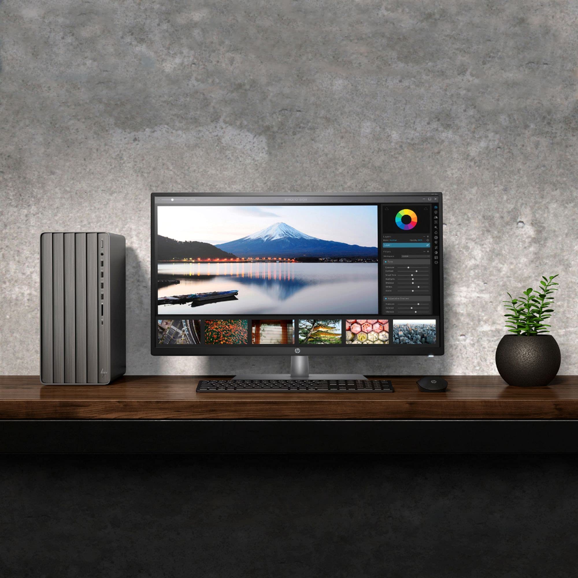 HP 2022 Newest ENVY TE01 Desktop Computer, 11th Gen Intel i5-11400 6-Core Processor, Wireless-AC, HDMI, VGA, Wilreless Mouse&KB Combo, Windows 11 Operation System (16GB RAM | 512 GB PCIe SSD)