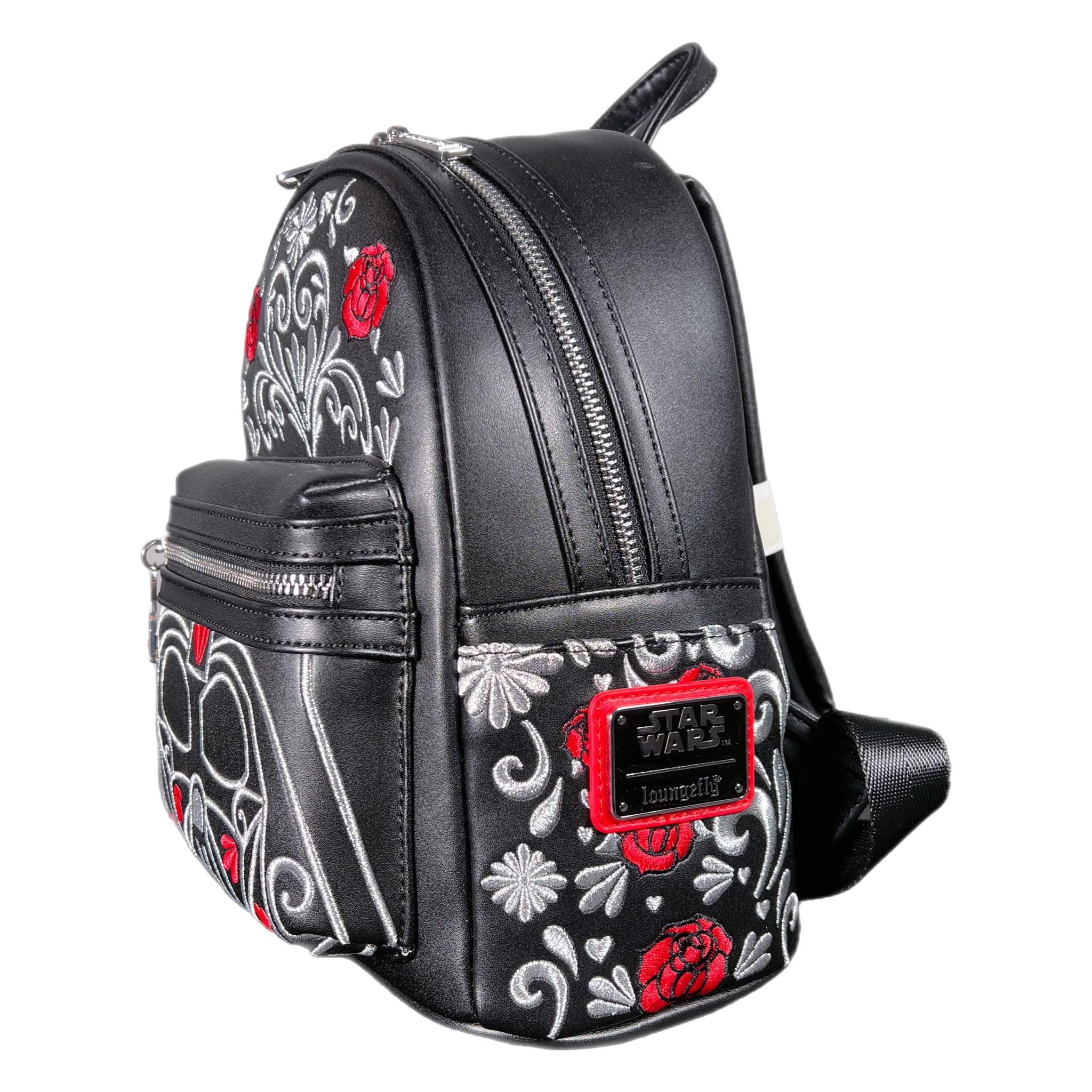 Loungefly Star Wars Darth Vader Floral Embroidered Cosplay Womens Double Strap Shoulder Bag Purse