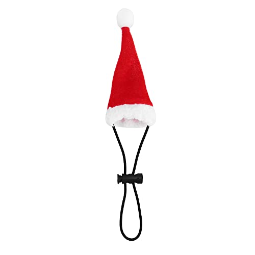 Mogoko Christmas Lizard Leash Bearded Dragon Harness Bat Wing Bowler hat Red Bow Tie Adjustable (S,M,L) Leather Reptile Lizard Leash for Gecko, Iguanas,Lizard Amphibians and Small Pet Animals Brown