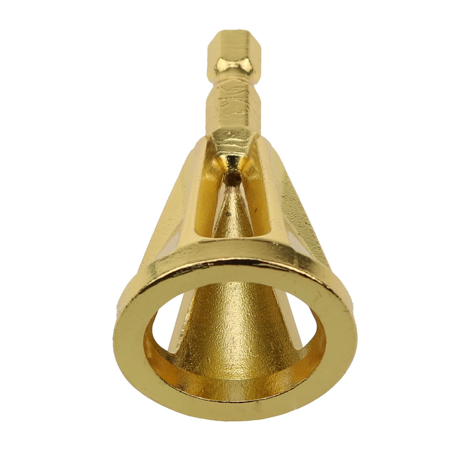 MEETOOT Stainless Steel Deburring and Chamfering Tool Gold Hexagon Shank Deburring External Chamfer Tool Remove Burr Tools for Metal Wood Drilling Tool