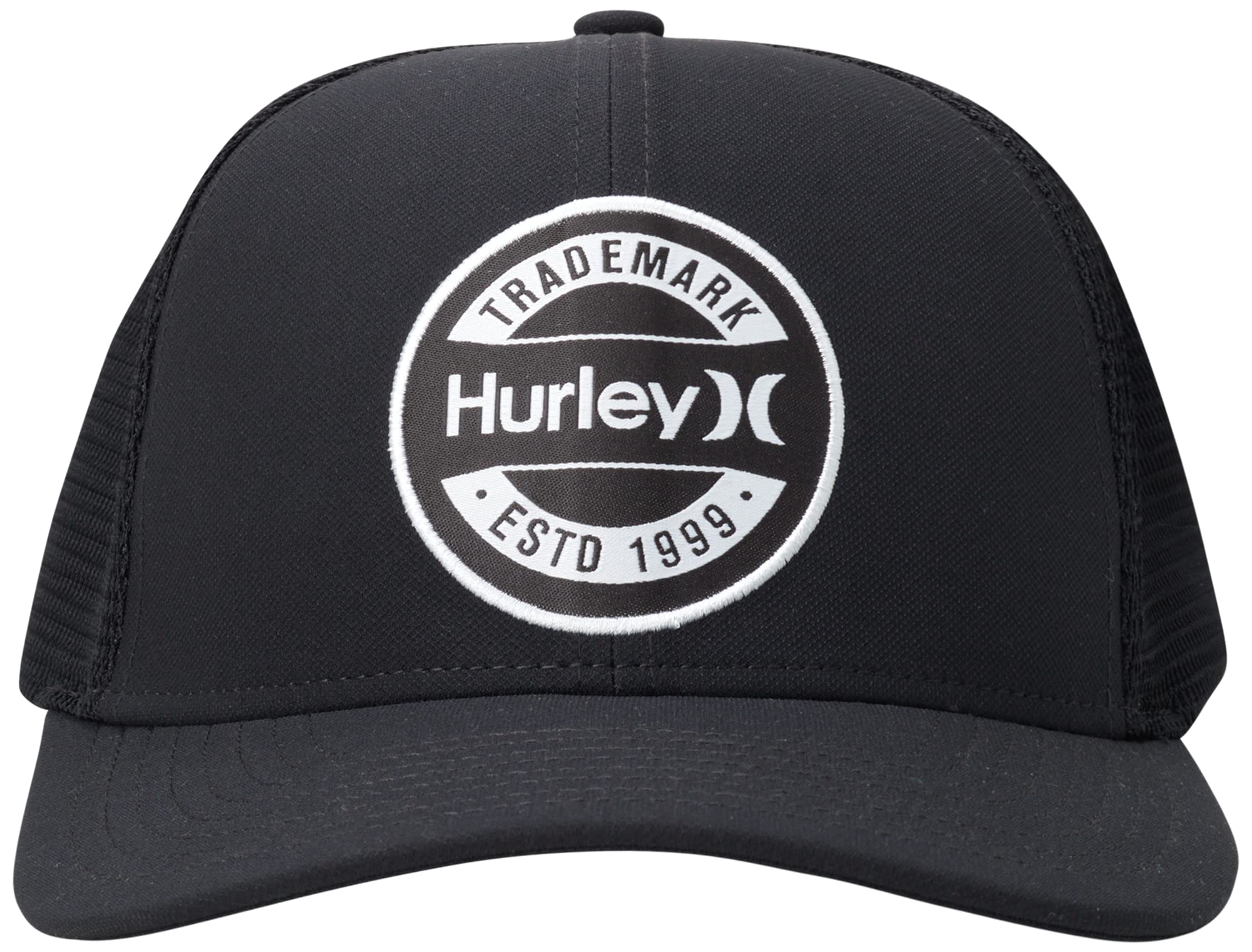 Hurley Men's Cap - H2O DRI Charter Snap Back Trucker Hat, Size One Size, Black