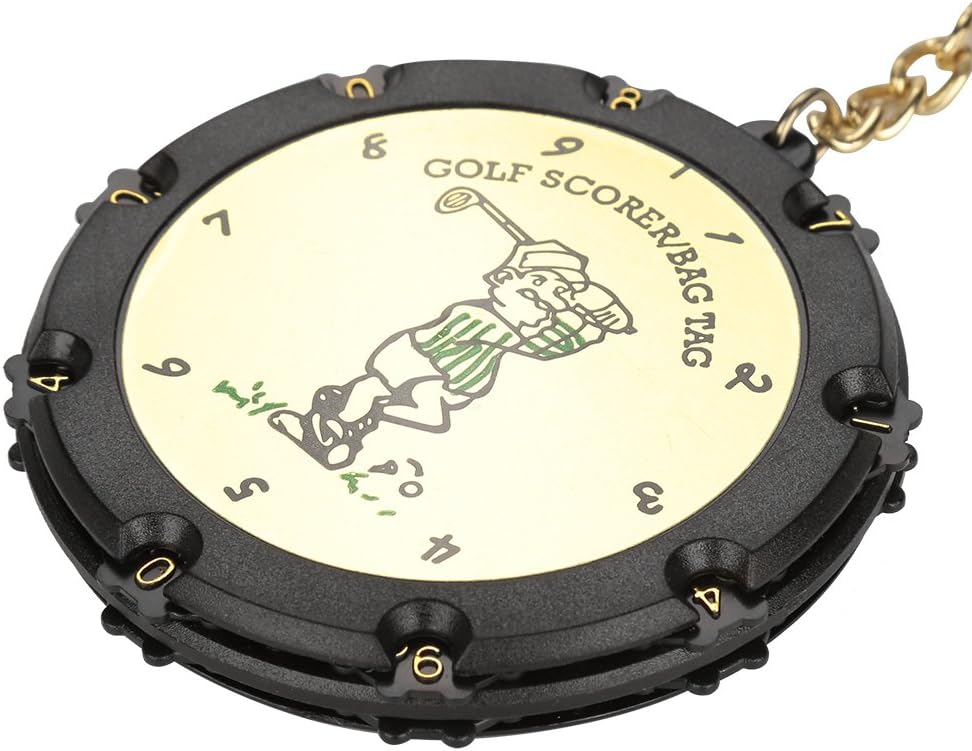 Golf Score Counter 18 Holes Tally Counter Hand Held Clicker Digit Counter Golf Numbers Clicker with Clip Keychain for Golf Accessory