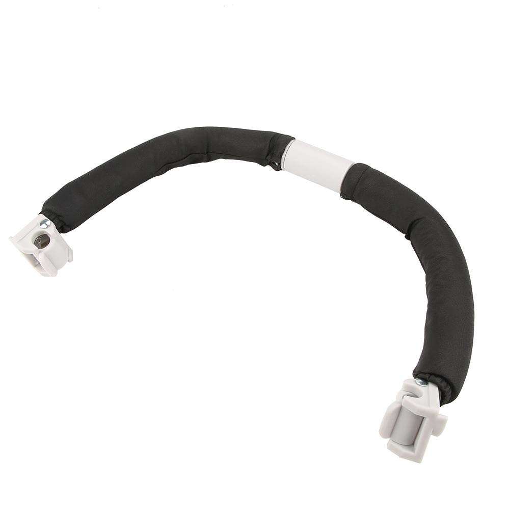GLOGLOW Baby Stroller Armrest Handle, Adjustable Safe Armrest Bumper Bar Openable Removable Handle Handlebar for Baby Stroller(Black)