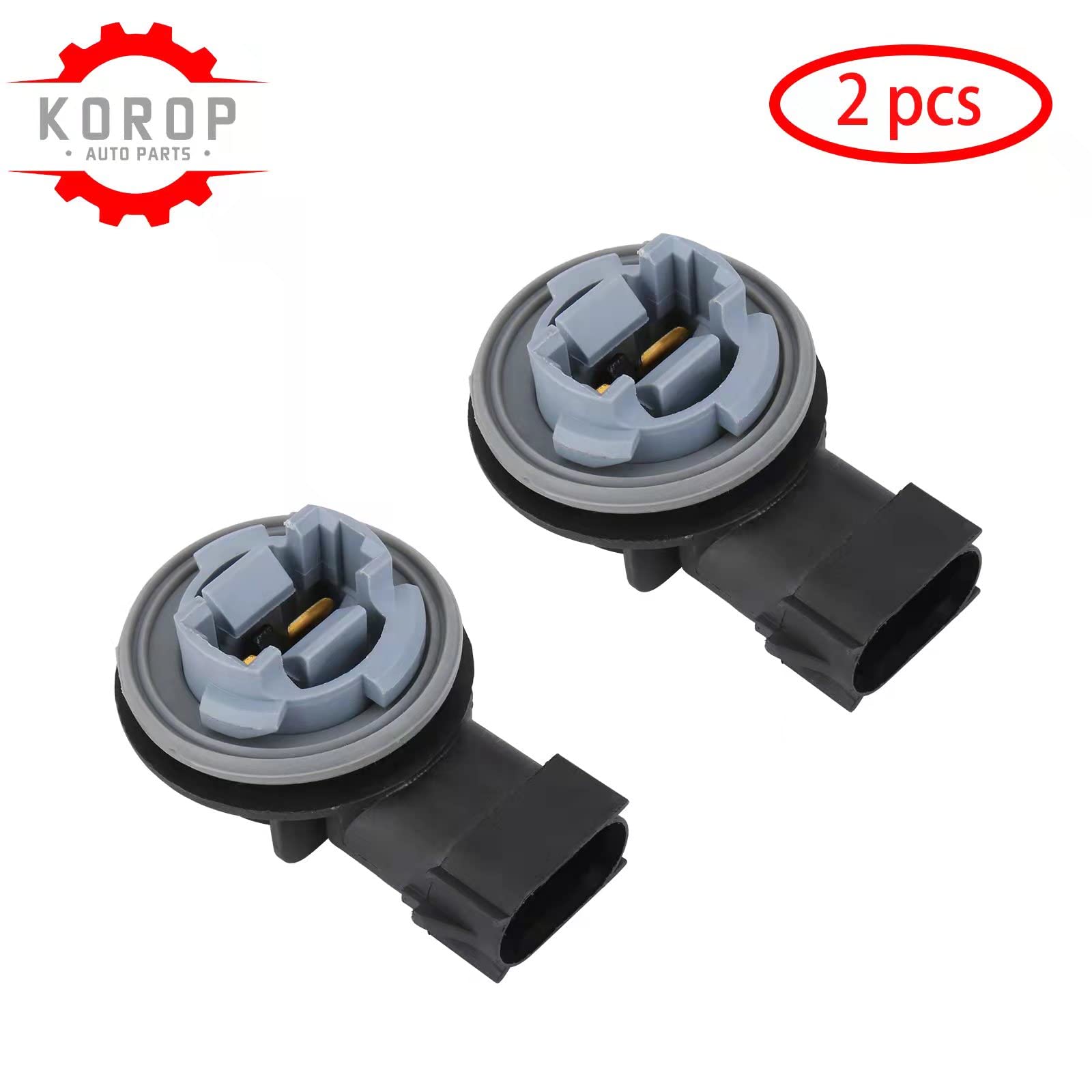 KOROP Tail Light Socket Wire Harness Plug Connectors (2pcs) Fits for Dodge Ram 1500 2500 3500, Replaces# 68226719AA 645-118, Tail Lamp Socket, Turn Signal Socket
