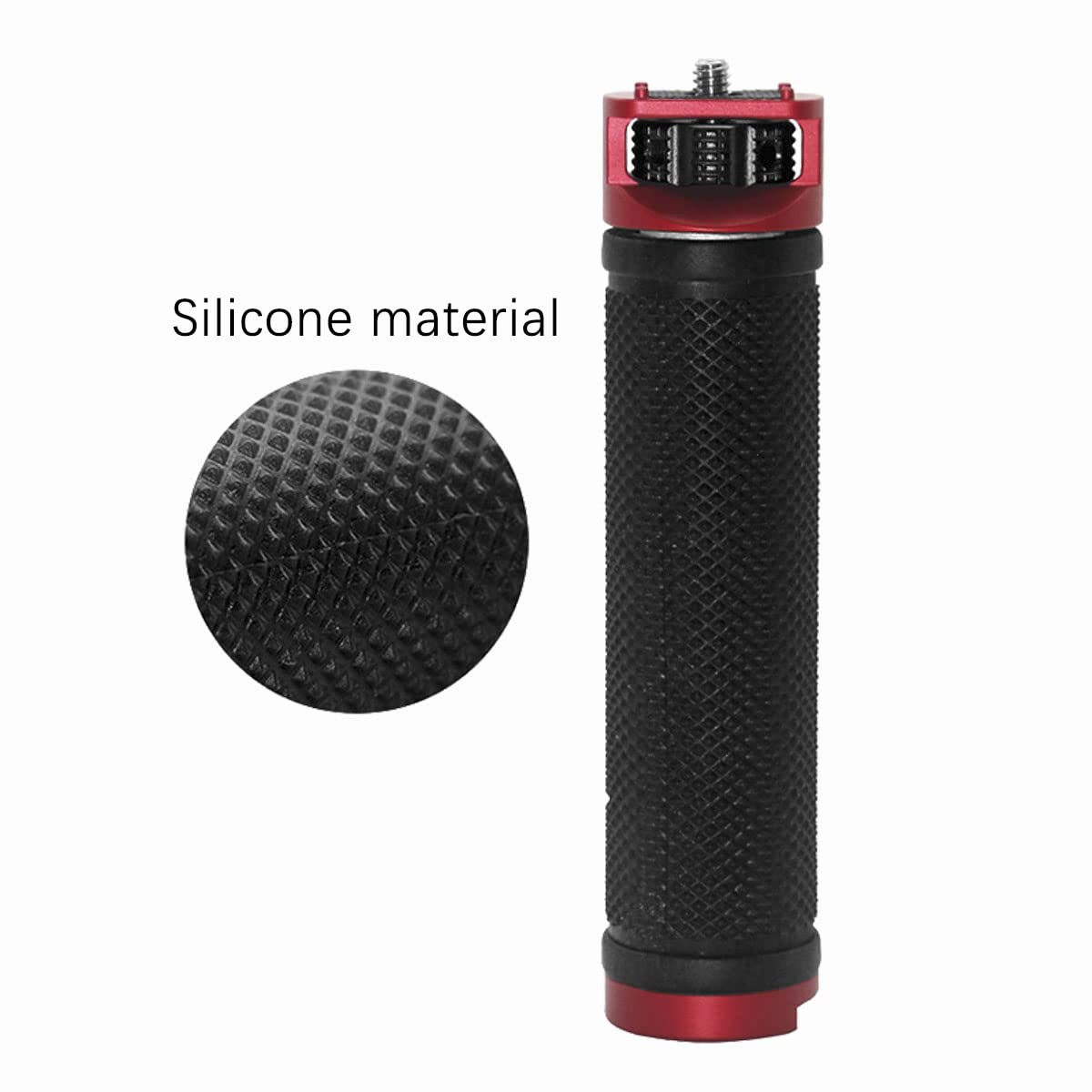 HAPPYPOPO Video Action Stabilizing Handle Grip Handheld Stabilizer with 1/4 Thread, 3/8 Thread, Hot-Shoe Mount,Grip Handheld Stabilizer for gopro,Zhiyun WEEBILL LAB/S, DSLR Camera Camcorder etc.