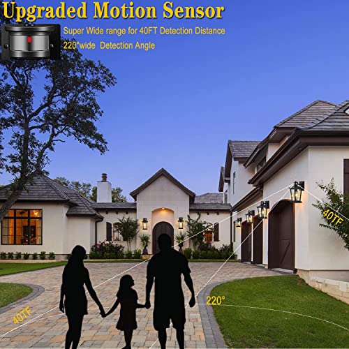 Karuoshirui Motion Sensor Outdoor Wall Lantern,Porch Lights Dusk to Dawn Sensor Exterior Light Fixtures Wall Mount,Aluminum Shell Black Outdoor Wall lamp Water Ripple Tempered Glass Outdoor Light