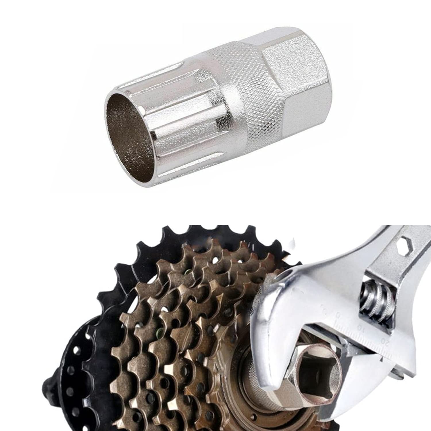 Gowxs Freewheel Removal Tool,Mountain Bicycle Lockring Removal Tool for Sram, Sunrace, Shimano, DNP and Other 6,7,8,9,10,11Speed Freewheel