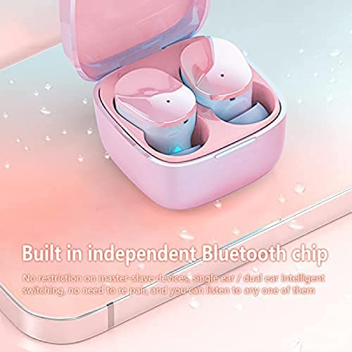 SEMAZA Wireless Bluetooth Earbuds TWS Bluetooth Headset in-Ear Low-Latency Call Noise Reduction Without Double Stereo Loss Sound Quality Pink
