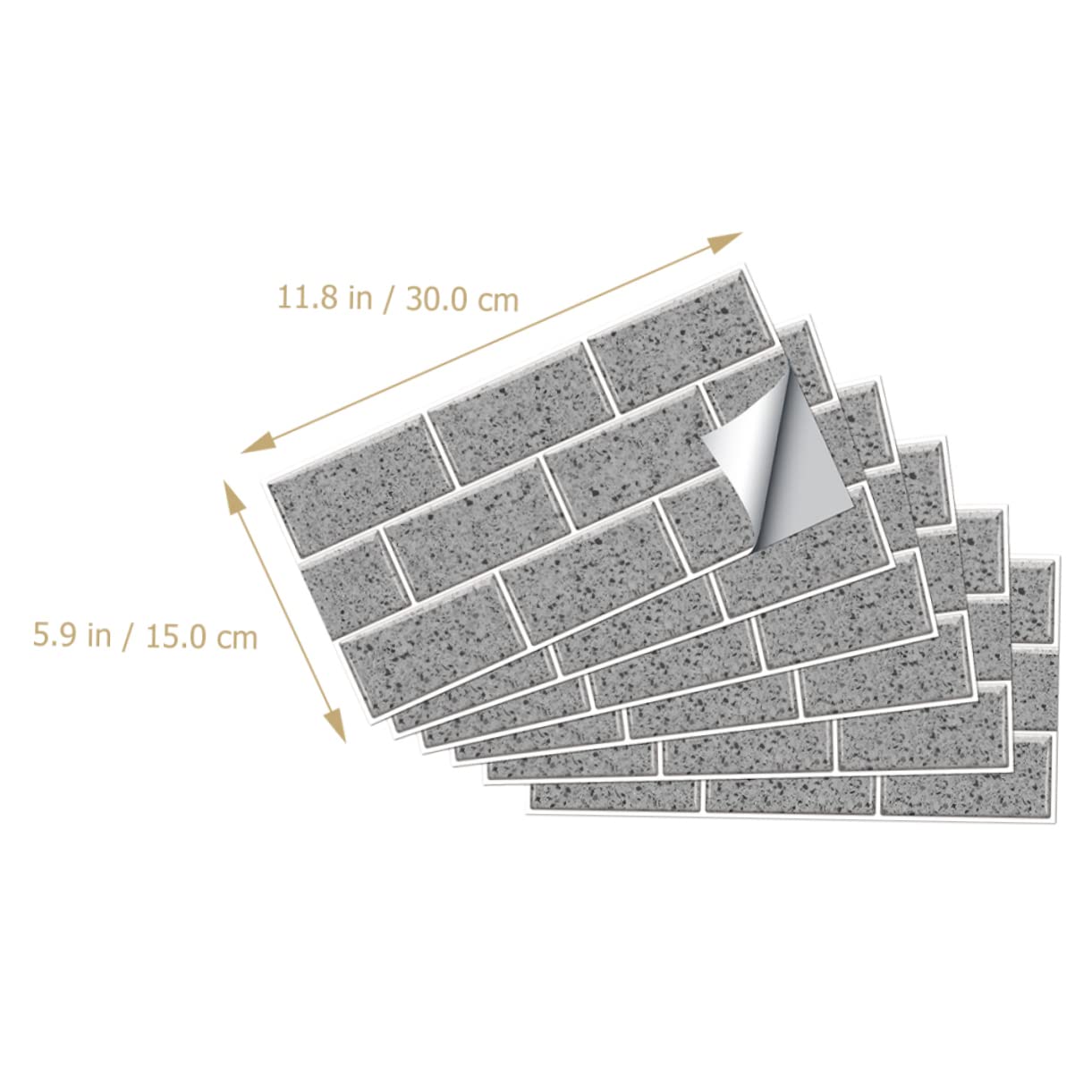 Homoyoyo 6pcs Stove Oil Proof Wall Sticker Kitchen Cabinet Decor Wedding Stickers Vinyl Floor Tile Stickers Oilproof Kitchen Backsplash Vinyl Wall Tiles Cupboard PVC Mural