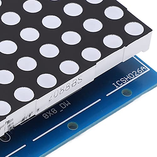 Kadimendium LED Matrix Control Module, High Speed 74HC595 Chip DC5V LED Matrix Module Display Kit Bright Easy to Drive for Sensor Expansion Board