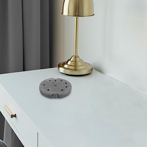 Homoyoyo Black nightstand Counterweight lamp Holder Chassis Desktop Lamp Base Plate Parts Rack Round Floor Lamp Base tie Table Lamps Iron Table River Sand Floor lamp Chassis
