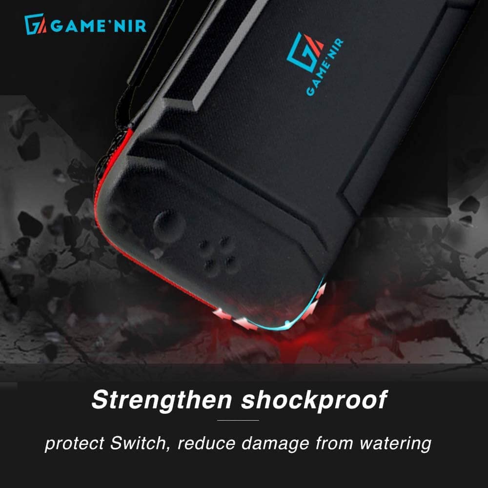 GAME'NIR Hard Carrying Case Compatible with Nintendo Switch, 20 Games Cartridges, Protective Hard Shell Pouch for Switch Console Accessories,BLUE