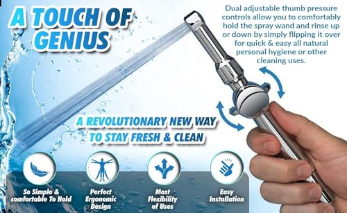 RinseWorks - Aquaus 360 Handheld Bidet Sprayer for Toilet (Scratch & Dent) (Brass Sprayer)