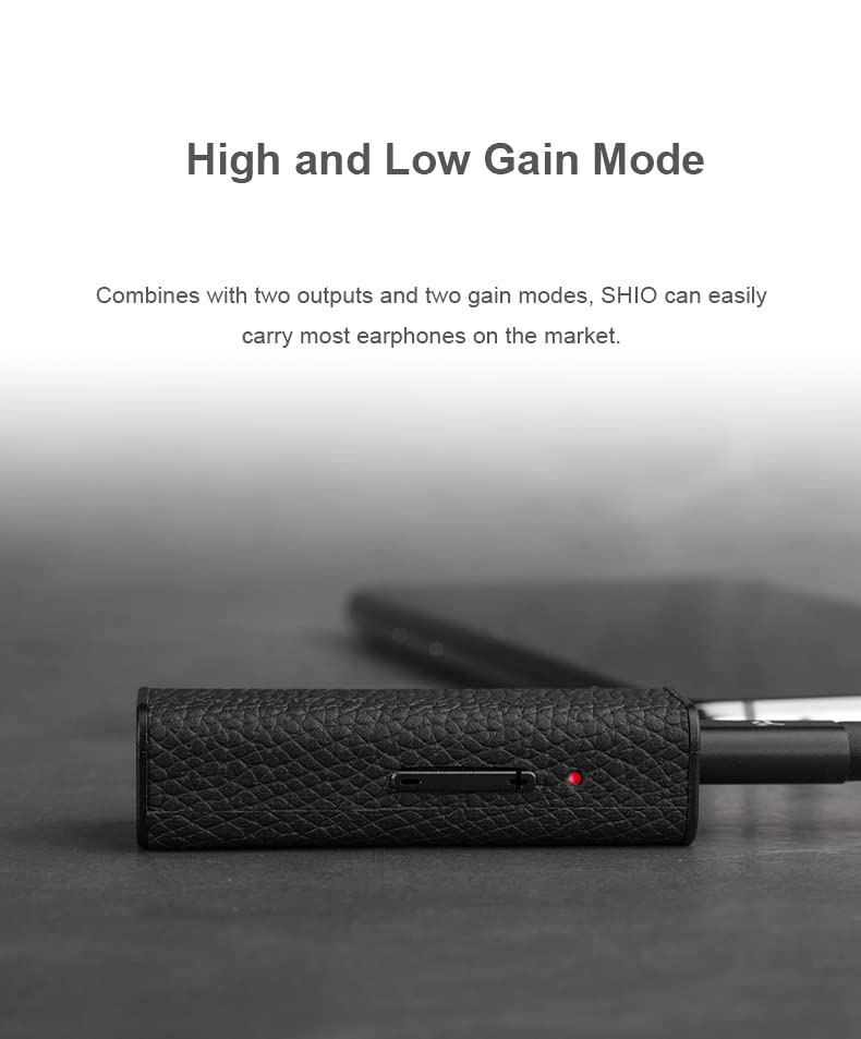 Fanmusic Truthear SHIO Dual CS43198 Lossless Portable DAC Amplifier with USB Type C Port 3.5mm Single-Ended and 4.4mm Balanced Output