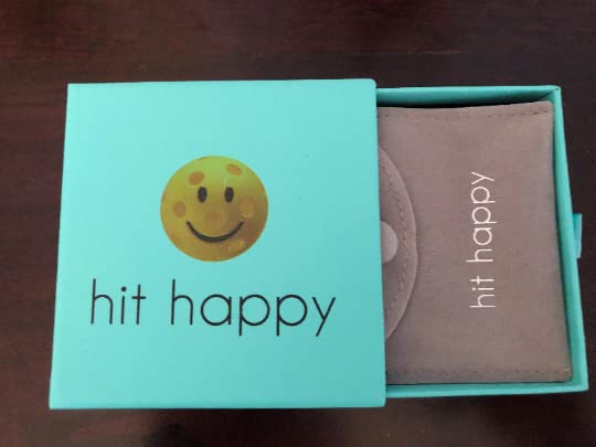 Hit Happy Sleek Pickleball Pendant Necklace (Black)