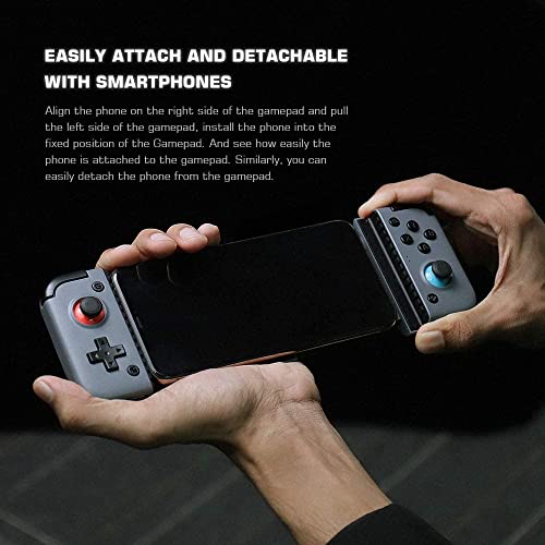 GameSir X2 Bluetooth Mobile Gaming Controller for iPhone/Android Phone, Wireless Phone Game Controller with 500mAh Battery, Stretch Design Up to 173mm, Compatible with Apple Arcade and MFi Games