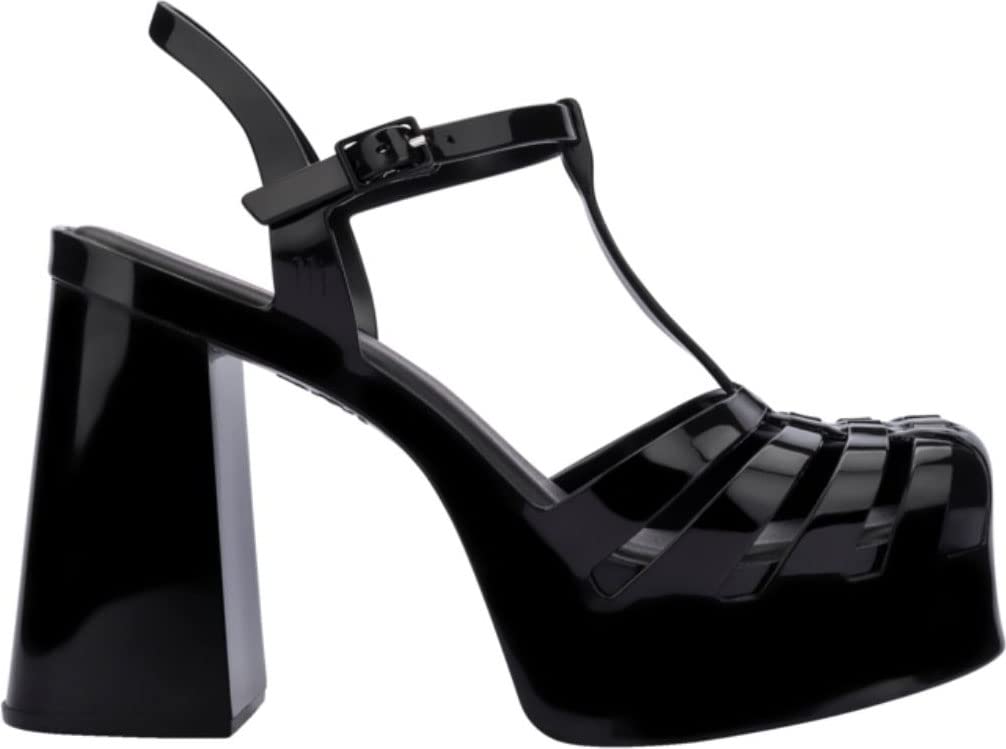 Melissa - Womens Party Heel Ad Platform, Size: 5 M US, Color: Glitter Clear