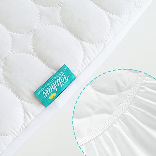 Pack N Play Mattress Pad Protector Waterproof & Baby Toddler Pillowcase 2 Pack