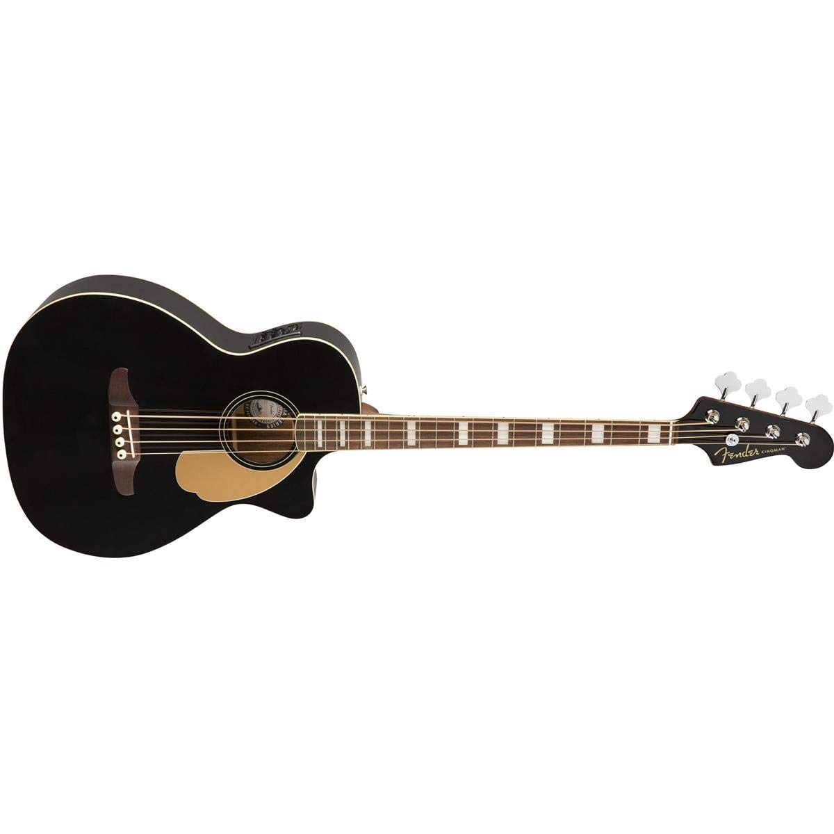 Fender Acoustic Bass Guitar, 4-String, Kingman V2 with Fishman Bass Acoustic Guitar Pickup with Tuner, Equalizer and Phase Control