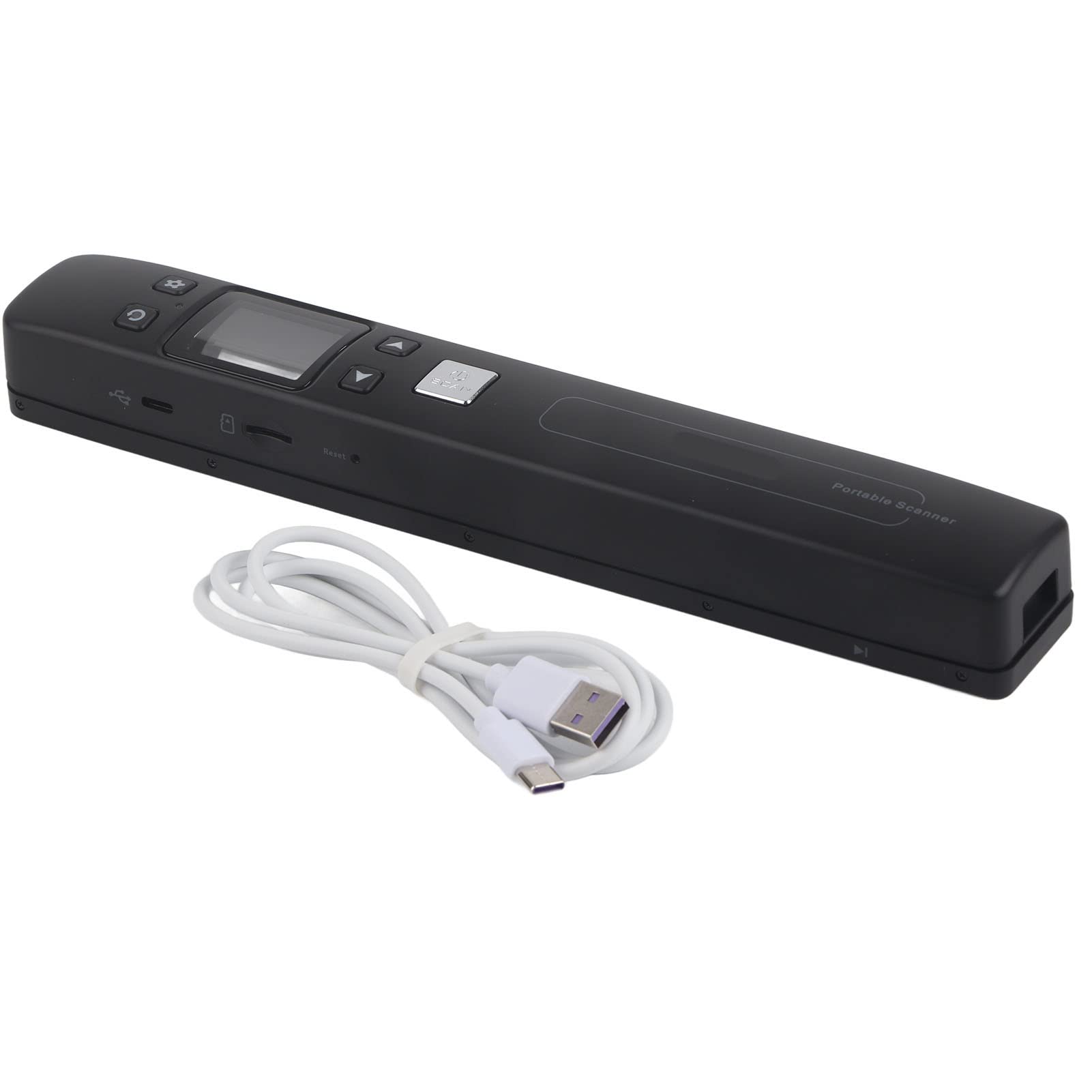 Portable Scanner Dual Mode 300/600/1050DPI Photo Scanner Wide Application for Photos (Black)