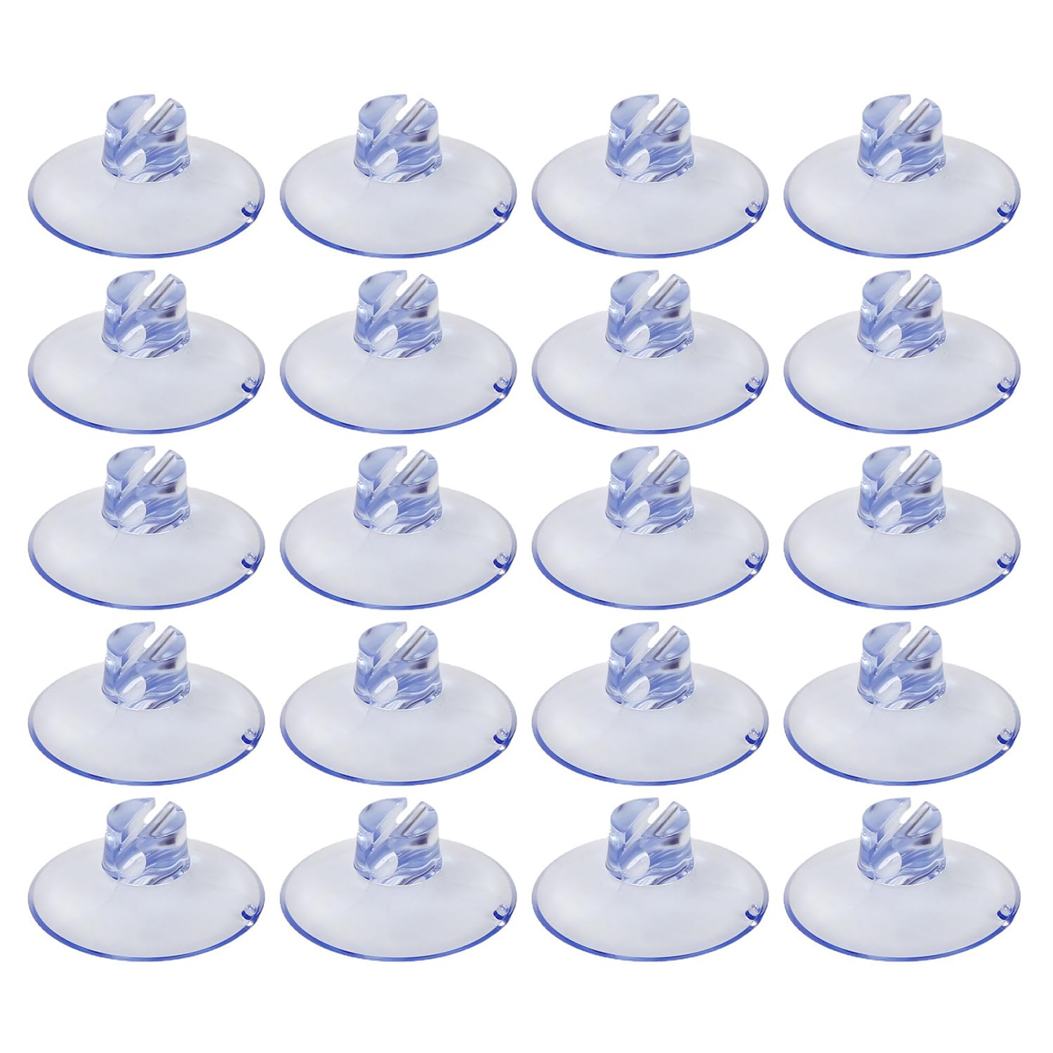 RLECS 20PCS 40mm Mini Opening Suction Cup Light String Clip Cord Suction Cup Clear PVC Suction Cup Hook Kitchen Bathroom Shower Basin Connector Suitable for Decorating Bathroom Kitchen Bedroom