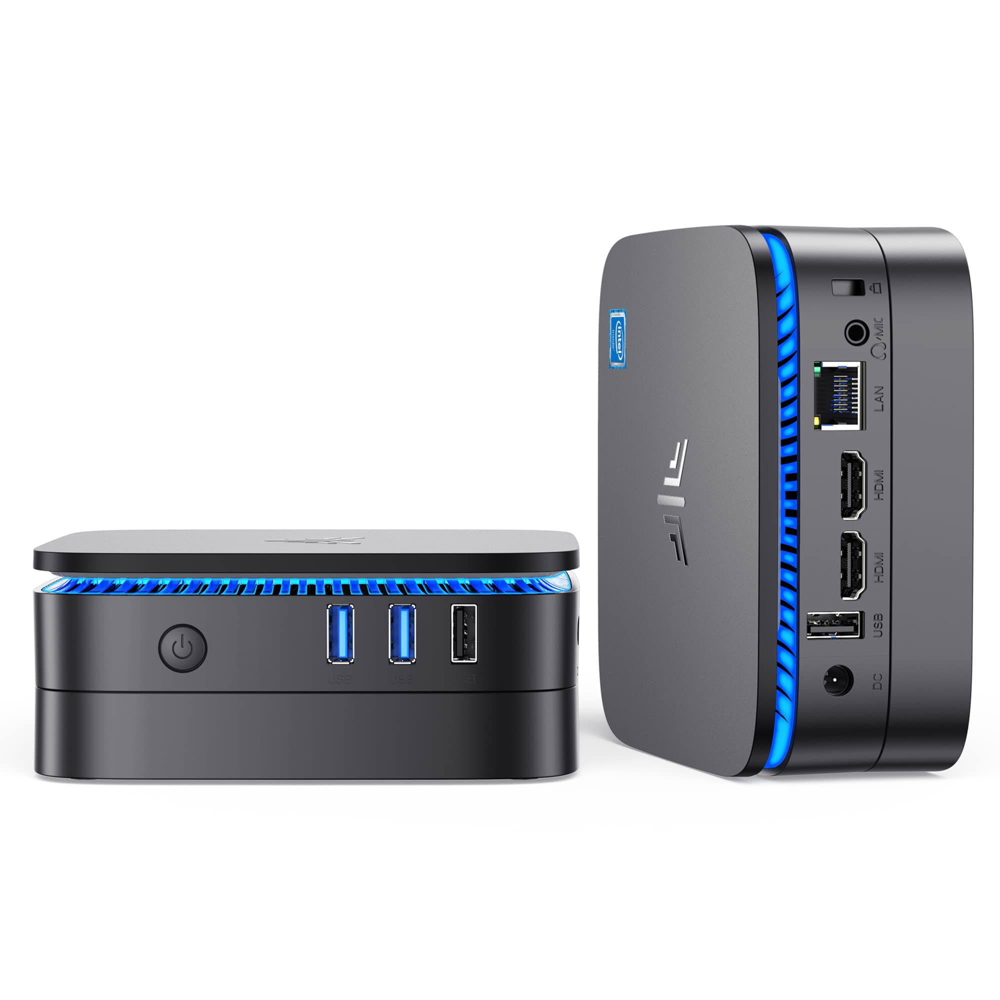 KAMRUI Mini PC Intel Celeron J4105 with Windows 11 Pro, 12GB RAM/256GB ROM Mini Computers, Micro Desktop PC with 4K UHD, Dual Wi-Fi, Bluetooth 4.2, HTPC Support Auto Power On
