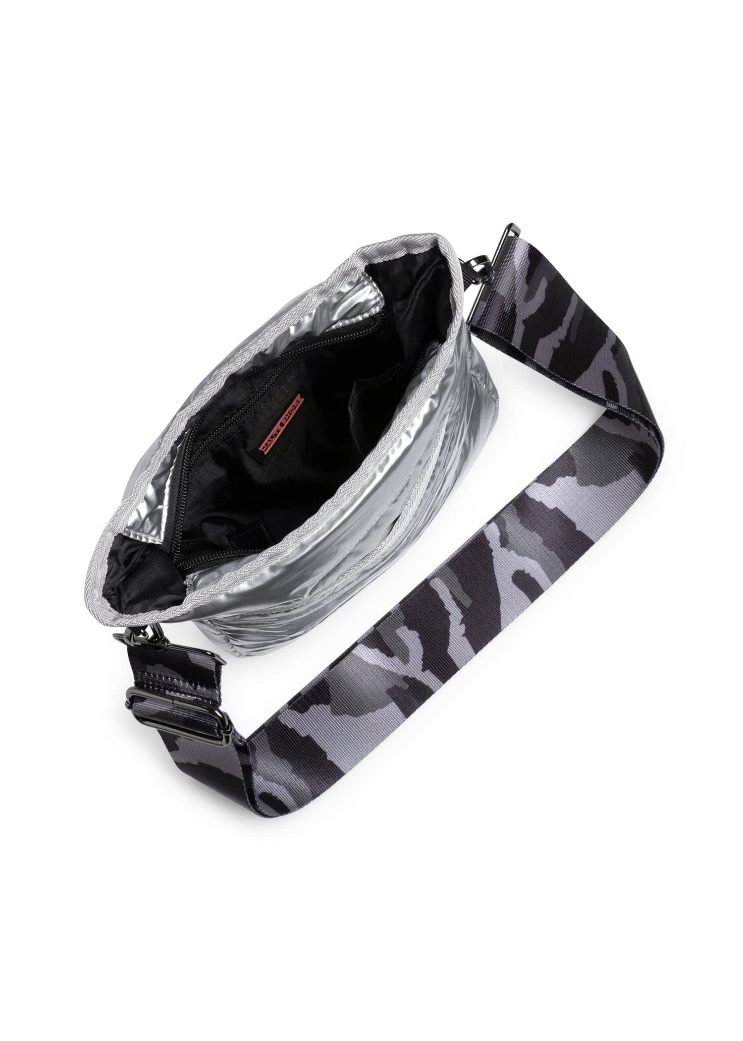 Haute Shore - Nikki Chill Crossbody, Silver W/Gray Camo Strap