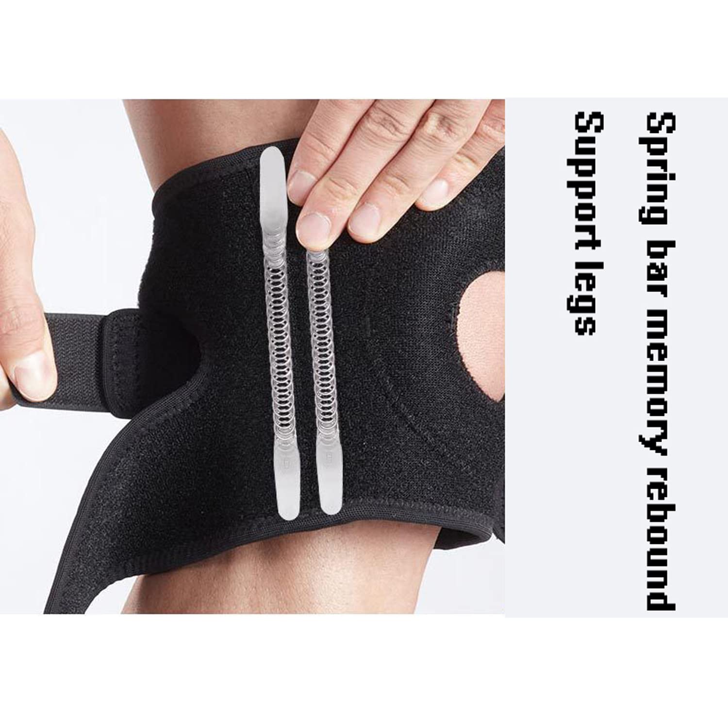 JasonTuTu Adjustable Compression Knee with Side Stabilizers for Meniscus Tear Knee Pain ACL MCL Injury Recovery for Men and Women knee Brace 3003