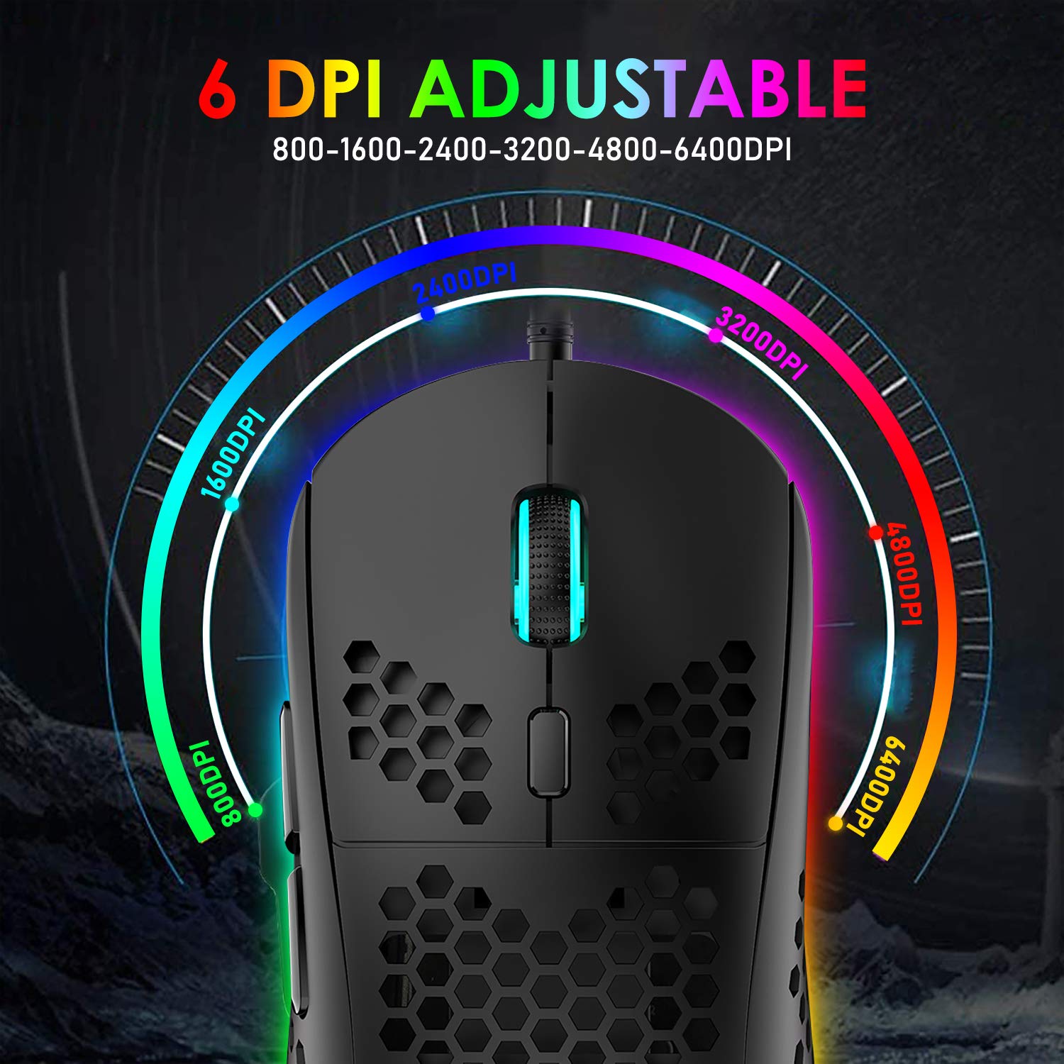 Gaming Keyboard and Mouse Combo,88 Keys Compact Rainbow Backlit Mechanical Feel Keyboard,ps4 Converter Adapter,RGB Backlit 6400 DPI Lightweight Gaming Mouse with Honeycomb Shell for Windows PC Gamers