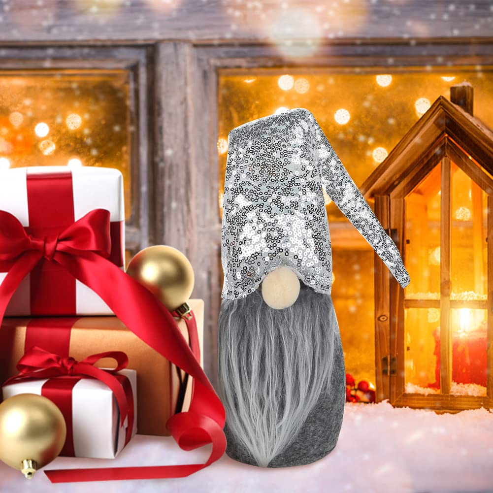 FUTUREPLUSX Gnome Christmas Decorations, 1PCS Handmade Swedish Gnome Tomte Santa Scandinavian Gnome Plush for Christmas Tree Ornament Home Decor