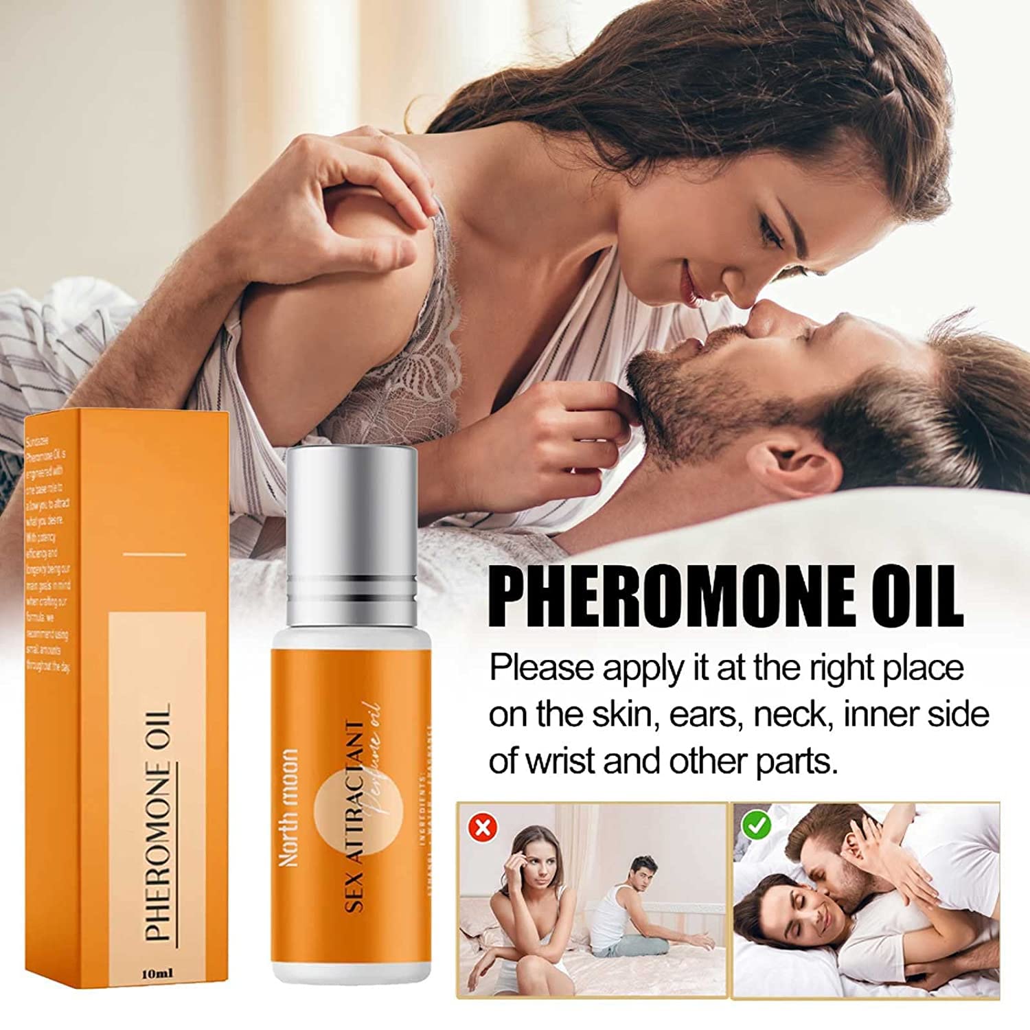 KRAEK Sundazee Pheromone Oil Sundazed Essential Oil Perfume,Natural Roll-On Pheromone Infused Essential Oil Perfume Cologne,Attracts Men and Women Long Lasting Pheromone Perfume(2pcs)