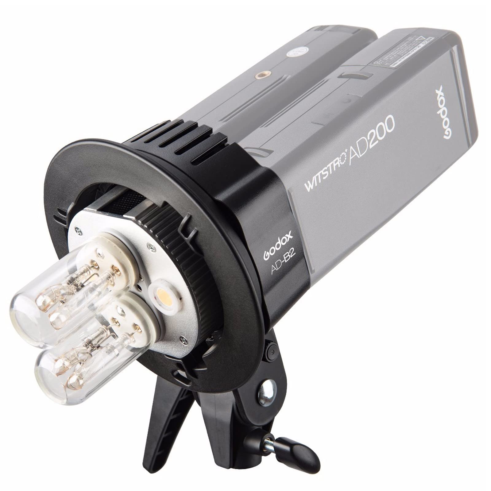 Godox AD-B2 Flash Bracket for AD200 AD200Pro Dual Power Twin Head Bowens Mount to Install 2 Godox AD200 AD200Pro Pocket Flashes or Flashpoint eVOLV 200 Speedlight to Achieve 400W Power Output