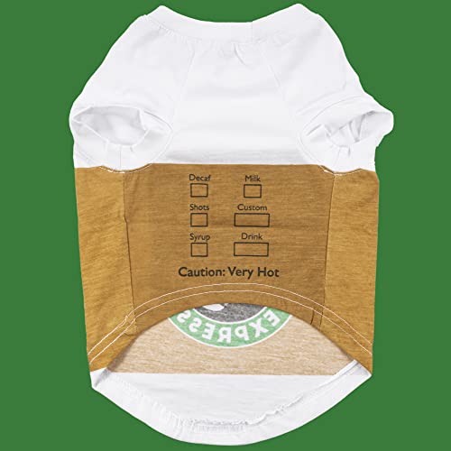 Puppuccino Dog Shirt - Cute Coffee Cup Halloween Costume for Pets (X-Large)