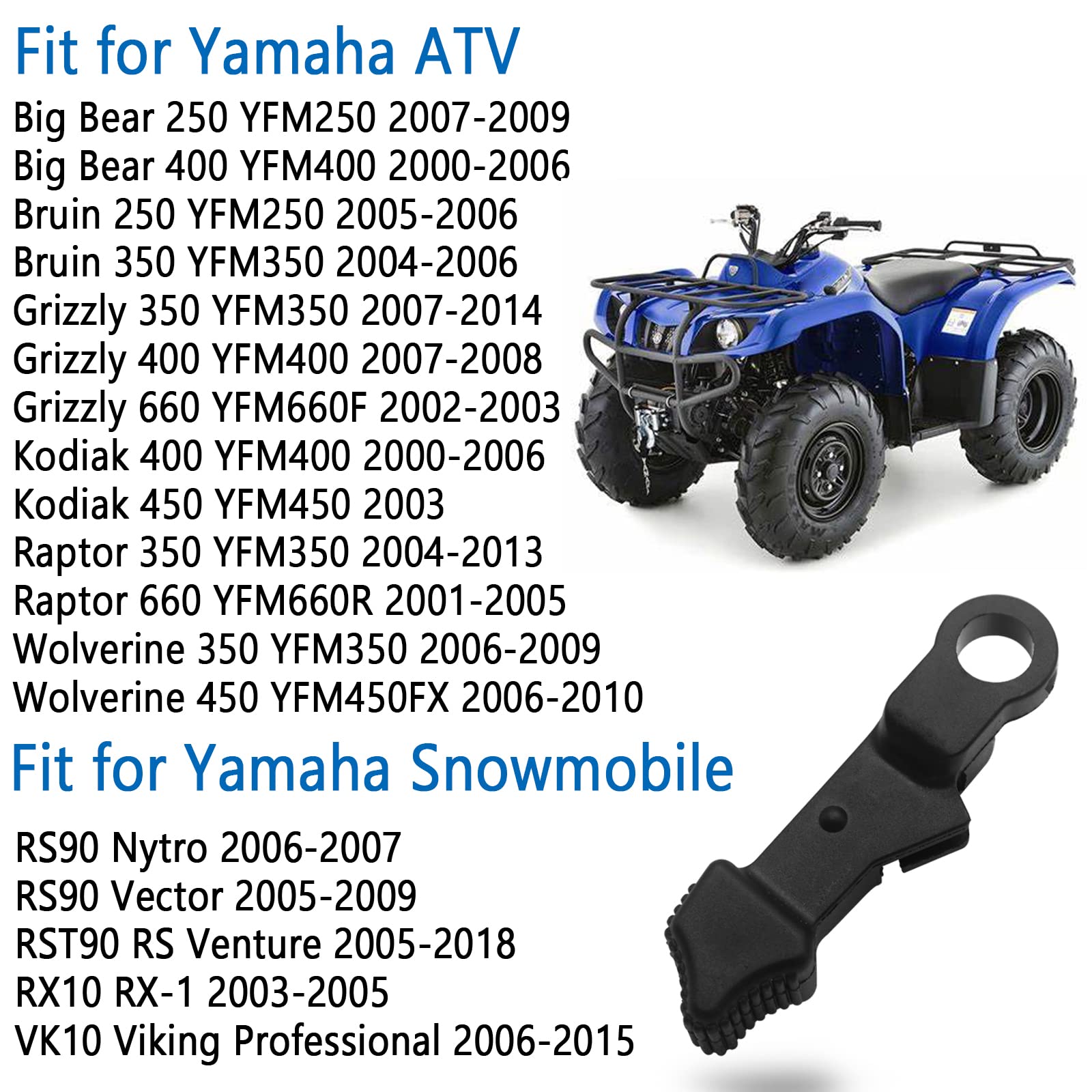 JAVIK Choke Lever Switch 5GH-83941-00-00 for Yamaha Raptor Grizzly Kodiak Big Bear Bruin Wolverine 660 450 400 350 250 Venture Nytro Vector RST90 RS90