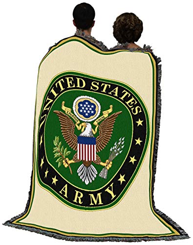 Pure Country Weavers US Army -Military Service Mark Seal Blanket Eagle - Gift Military Tapestry Throw Woven from Cotton - Made in The USA (72x54)