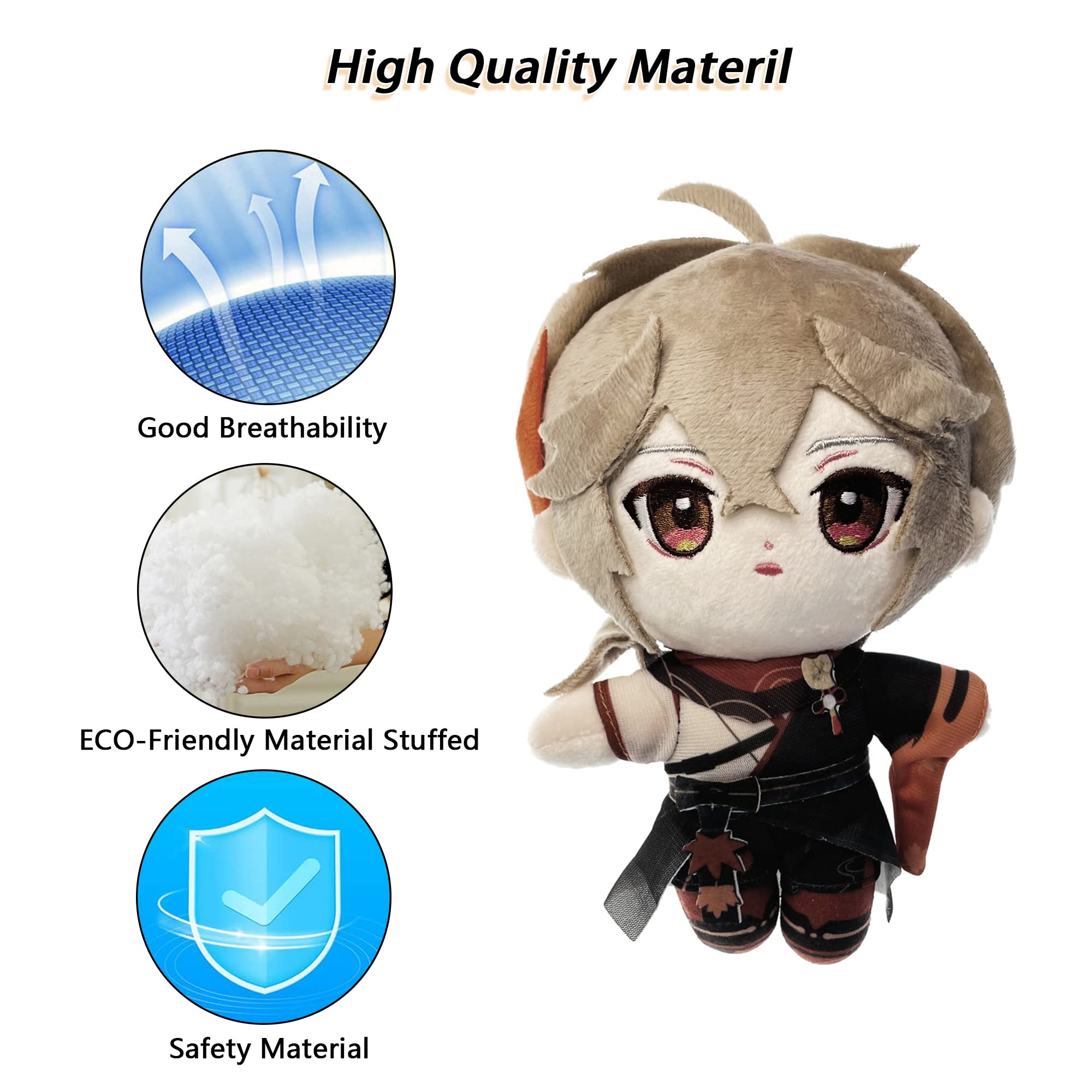 HOVAFI Genshin Impact Plush, 7.9''/20CM Kaedehara Kazuha Plush Dolls Stuffed Anime Plush for Kids