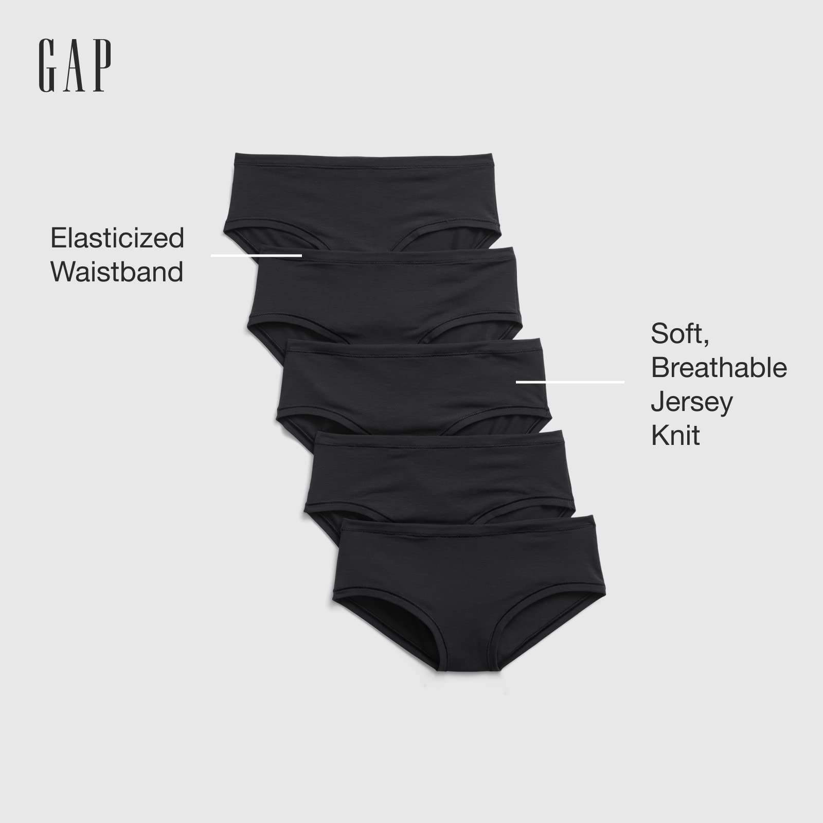 GAP womens Breathe Hipster Underwear, Pink Multi, Large US