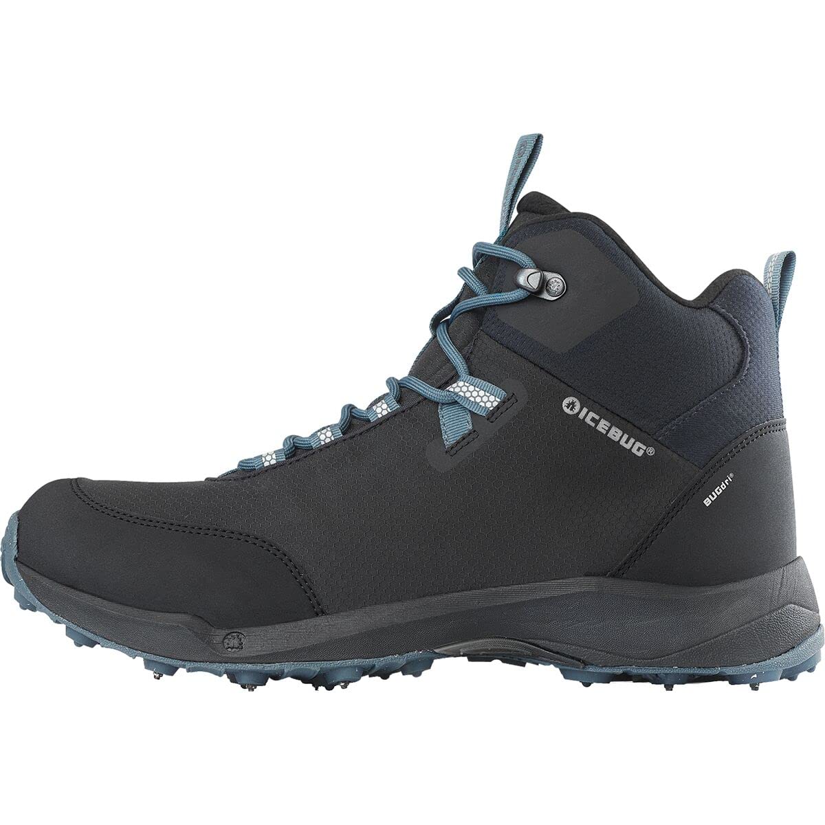 Icebug Speed2 BUGrip Hiking Boot - Women's, Black/Petroleum, 6.5