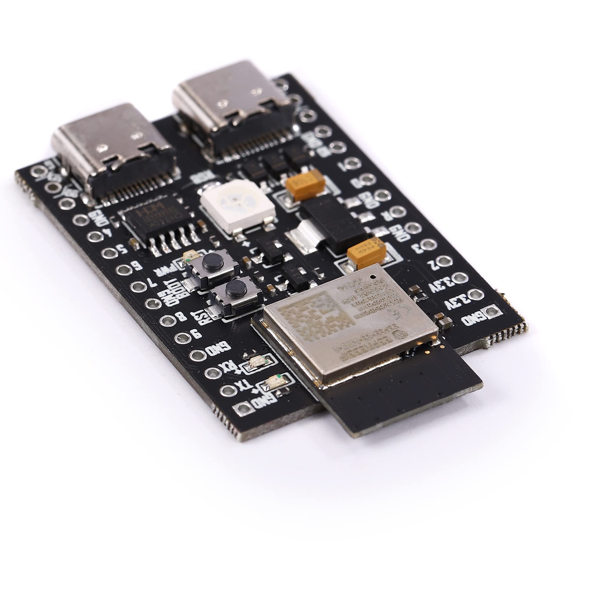 Printer Accesstories ESP32-C3 ESP32-C3-DevKitM-1 Dual USB Development Board Pyboard CircuitPython Micropython WiFi ESP32-C3-MINI-1 - (Color: ESP32-C3)