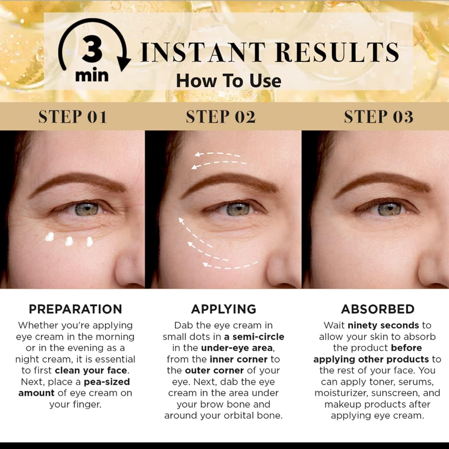 LPH LAB Temporary Eye Tightener Eye Cream, Instant Reduces Under-Eye Bags, Dark Circles&Puffiness, Anti Aging Fine Lines, Firm That Delicate Skin Under Your Eyes 0.5 oz