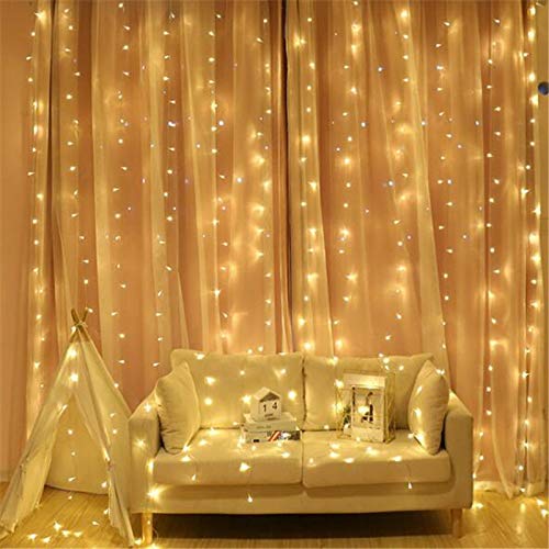 hhxiao String Light 62.5m 480led Curtain Fairy String Light Christmas Light Outdoor Home Garden Birthday Party Courtyard Wall Bedroom Decoration
