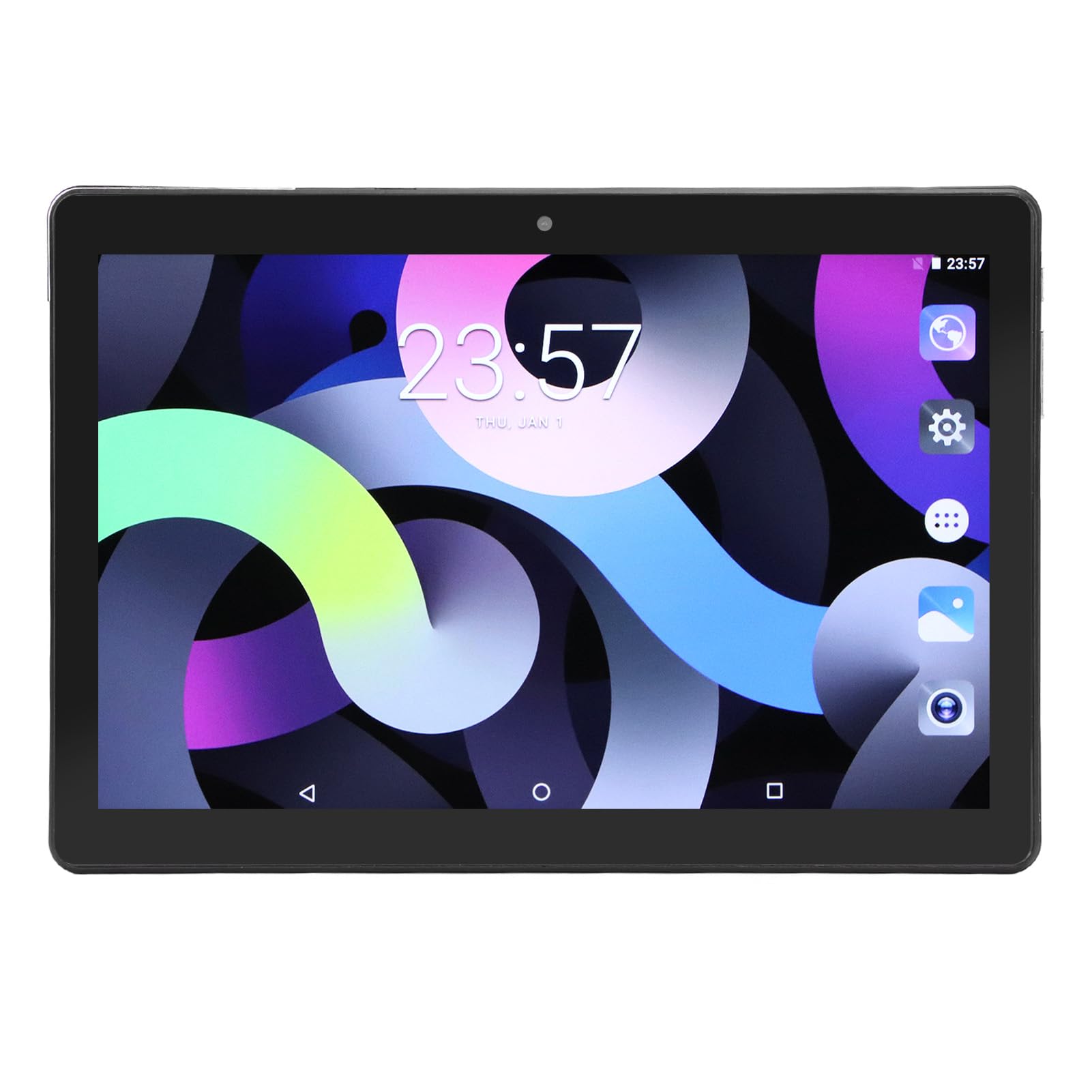 FOLOSAFENAR Office Tablet, 4GB RAM 64GB ROM 10.1in FHD US Plug Gaming Tablet 5G WiFi Dual Camera for School (#1)