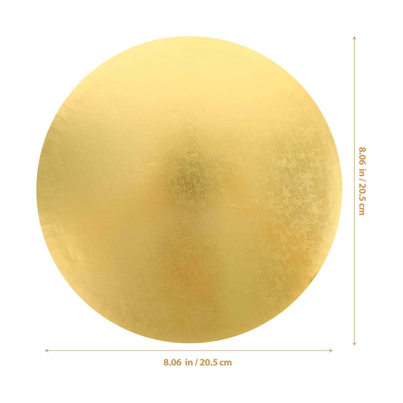 Gold Cake Board Cake Boards Drum 8 Inch Round Thick Cake Drums Cake Decorating Supplies for Multi Tiered Birthday Wedding Party Cakes Cake Drum