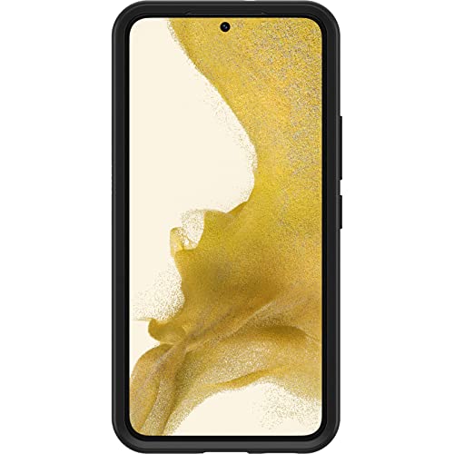OtterBox Galaxy S22 Symmetry Series Case - BLACK, ultra-sleek, wireless charging compatible, raised edges protect camera & screen